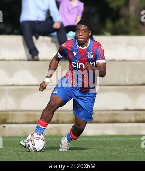 Caleb Kporha of Crystal Palace U18. - Crystal Palace U18 v Fulham U18 ...