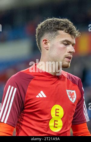 Neco Williams of Wales during the pre-game warm up ahead of the UEFA ...