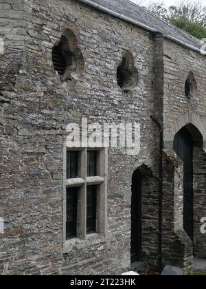 The old manor house in Prideaux Place, Padstow, Cornwall, England Stock ...