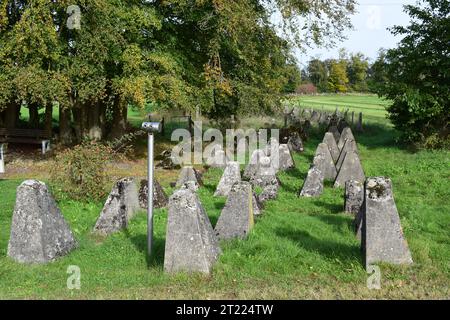 Westwall Anti-Tank Barriers from WW2 Stock Photo - Alamy