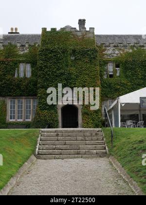 The old manor house in Prideaux Place, Padstow, Cornwall, England Stock ...