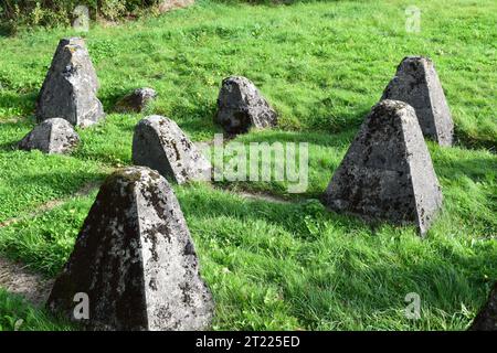 Westwall Anti-Tank Barriers from WW2 Stock Photo - Alamy