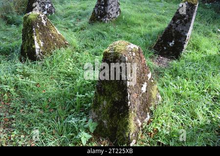 Westwall Anti-Tank Barriers from WW2 Stock Photo - Alamy