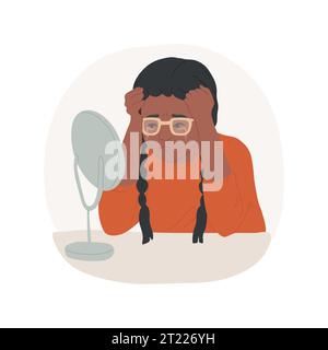 Lack of socialization isolated cartoon vector illustration Stock Vector ...