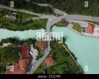 Most na Soči, Slovenia - drone footage Stock Photo - Alamy