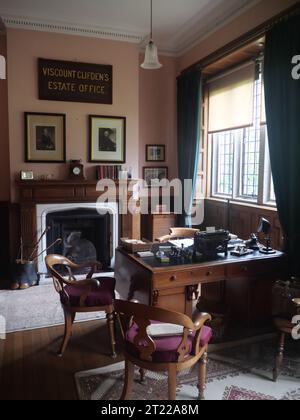Office of the steward estate manager of the Victorian manor house of ...