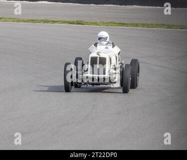 A 1936 ERA B-type R9B racing car at the 2023 Goodwood Revival Stock ...