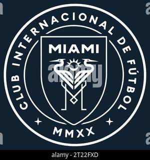 American football soccer Inter Miami team logo Stock Vector Image & Art ...