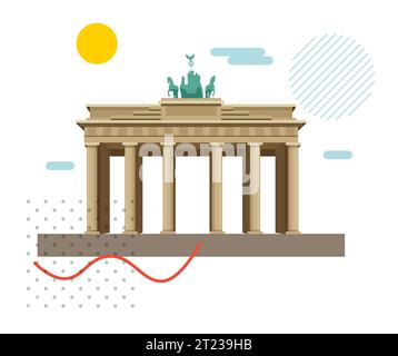 Travel Germany Berlin cityscape The Brandenburger gate in Berlin ...