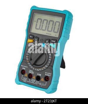 Multimeters, measuring instrument on white background in insulation ...