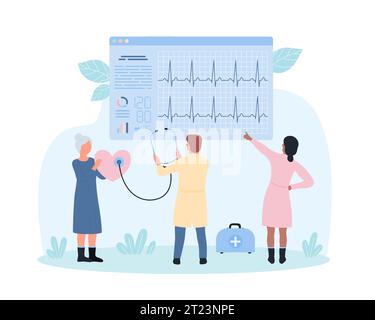 cardiac ekg monitor cartoon vector illustration Stock Vector Image ...