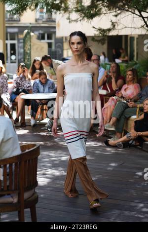 A model parade during the Devota & Lomba show at Madrid Fashion Week ...