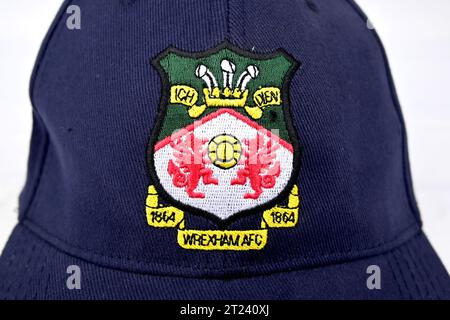 Close up of a Wrexham football club emblem logo on a cap Stock Photo ...