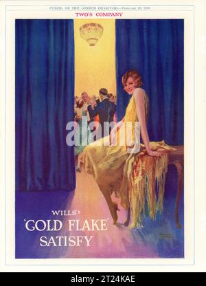 ADVERT WILLS GOLD FLAKE 1930 Stock Photo - Alamy