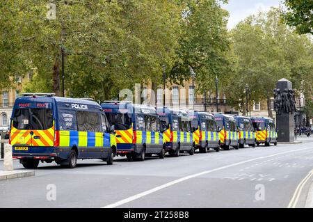 Metropolitan Police Territorial Support Group Police Medic standing by ...