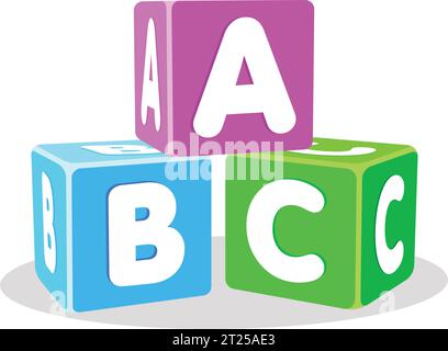 kids childrens fun stacked abc letter wood wooden educational building ...