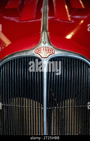 Vintage French Car close up details Stock Photo - Alamy