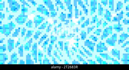 Pixel water waves pattern. Computer game flat 16bit background. Sea or ...
