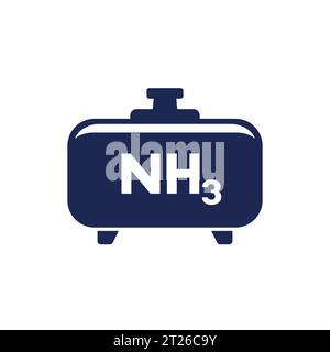NH3 gas tank, ammonia icon for web Stock Vector Image & Art - Alamy