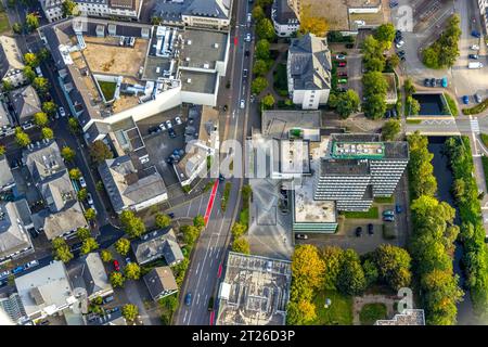 Luftbild, Rathaus Stadtverwaltung, Olpe-Stadt, Olpe, Sauerland ...