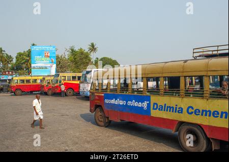 ksrtc bus stand, kollam, kerala, India, Asia Stock Photo - Alamy