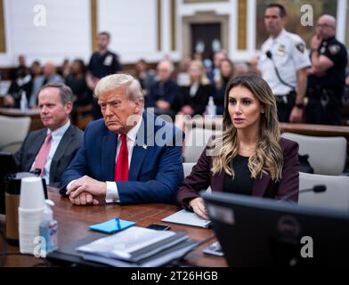 Alina Habba, a lawyer for former President Donald Trump, left ...