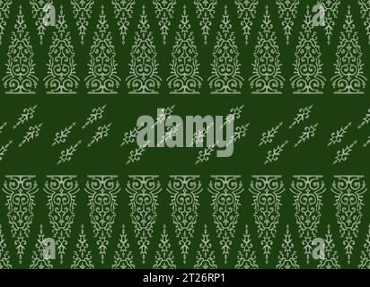 Traditional Classic Malay handwoven green Songket like batik from ...