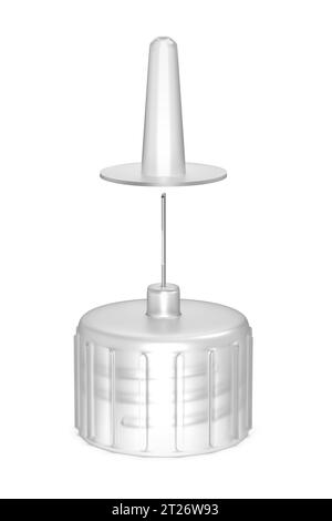 Spare needle with cap for insulin injector pen Stock Photo - Alamy