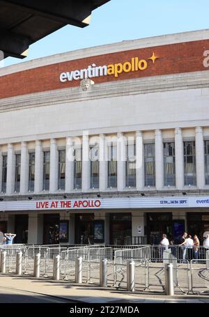 Hammersmith Apollo, where many big concerts take place, in west London ...