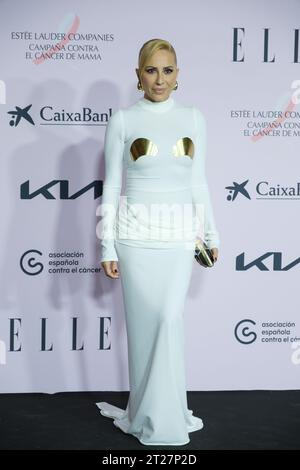 Marta Sanchez attends the "ELLE Cancer Ball" photocall at the Royal ...