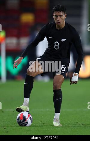 New Zealand’s Marko Stamenic in action during the international ...