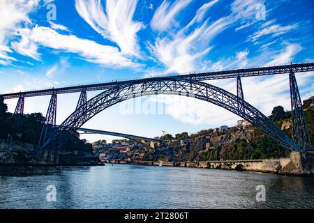 Gustave Eiffel, Ponte Dona Maria Pia, River Duro, Porto, Portugal Stock ...