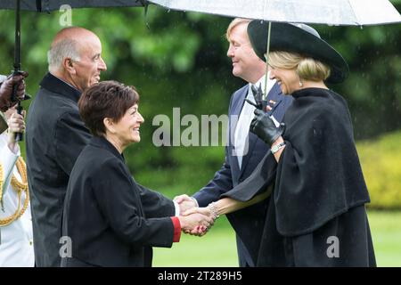 Dame Patsy Reddy, Governor General, left, King Willem-Alexander and ...