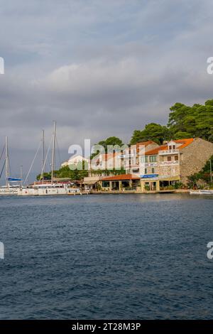 The Seaside of Pomena on Mljet Island, the southernmost and easternmost ...