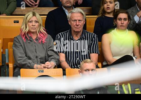 Leo Borg of Sweden, Bjorn Borg’s son during the Barcelona Open Banc ...