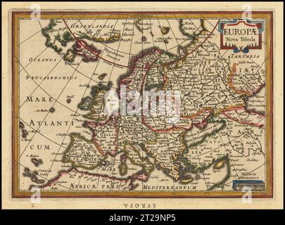 1630 map - New Map of Europe Stock Photo - Alamy