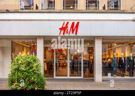 H&M shop front entrance in the UK. Retail store Stock Photo - Alamy