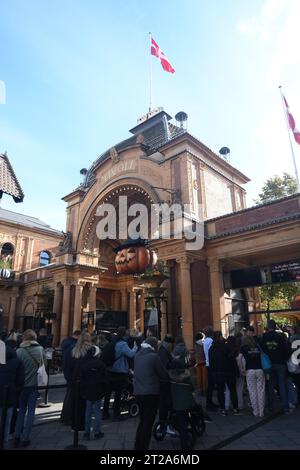 Copenhagen, Denmark /18 October. 2023/.Halloween festival visitors ...