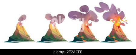 magma lava splash cartoon vector illustration Stock Vector Image & Art ...