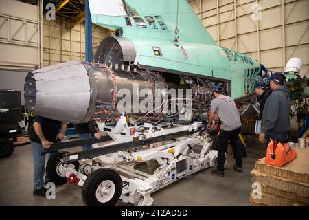 The F414-GE-100 engine was installed on NASA’s X-59 experimental ...