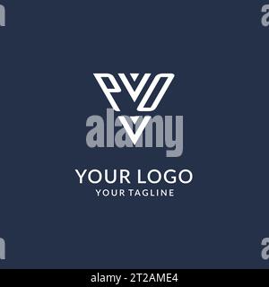 PO logo design. Initial PO letter logo vector. Swoosh letter PO logo ...