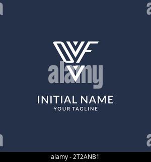 IF triangle monogram logo design ideas, creative initial letter logo with triangular shape logo ...