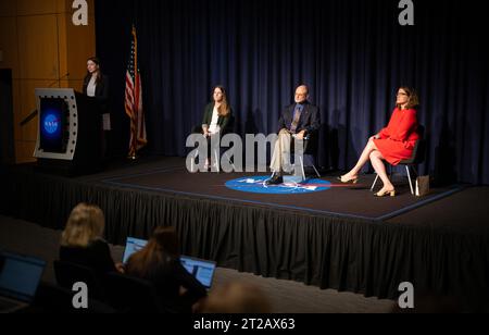 Sarah Kapnick, chief scientist at NOAA, speaks at the U.S. Center at ...