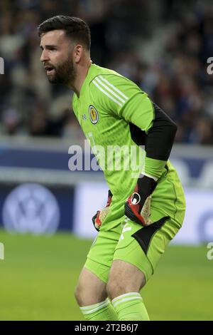 Scotland goalkeeper Liam Kelly during a training session at Lesser ...