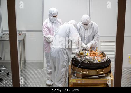 Curation teams process the sample return capsule from NASA’s OSIRIS-REx ...