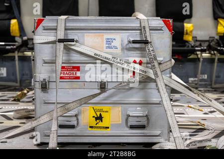 A container with the science canister from NASA's OSIRIS-REx mission is ...