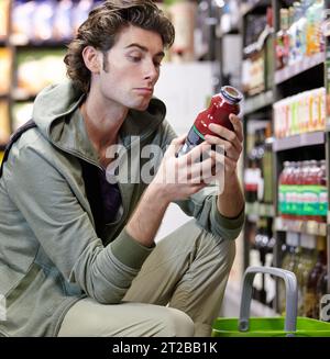 customer in supermarket search, choose product in fridge Stock Photo ...