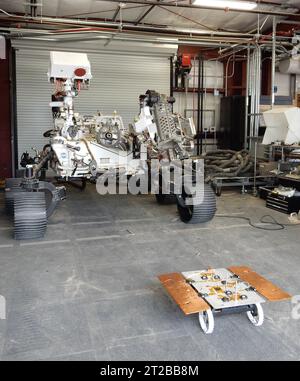 The full-scale engineering model of NASA's Perseverance rover has put ...