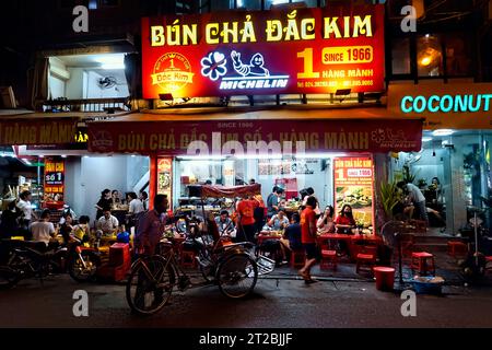 Bun cha at the famed Bun Cha Dac Kim restaurant, Hanoi, Vietnam Stock ...