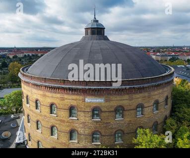 Aerial view of the Leipzig Panometer Stock Photo - Alamy